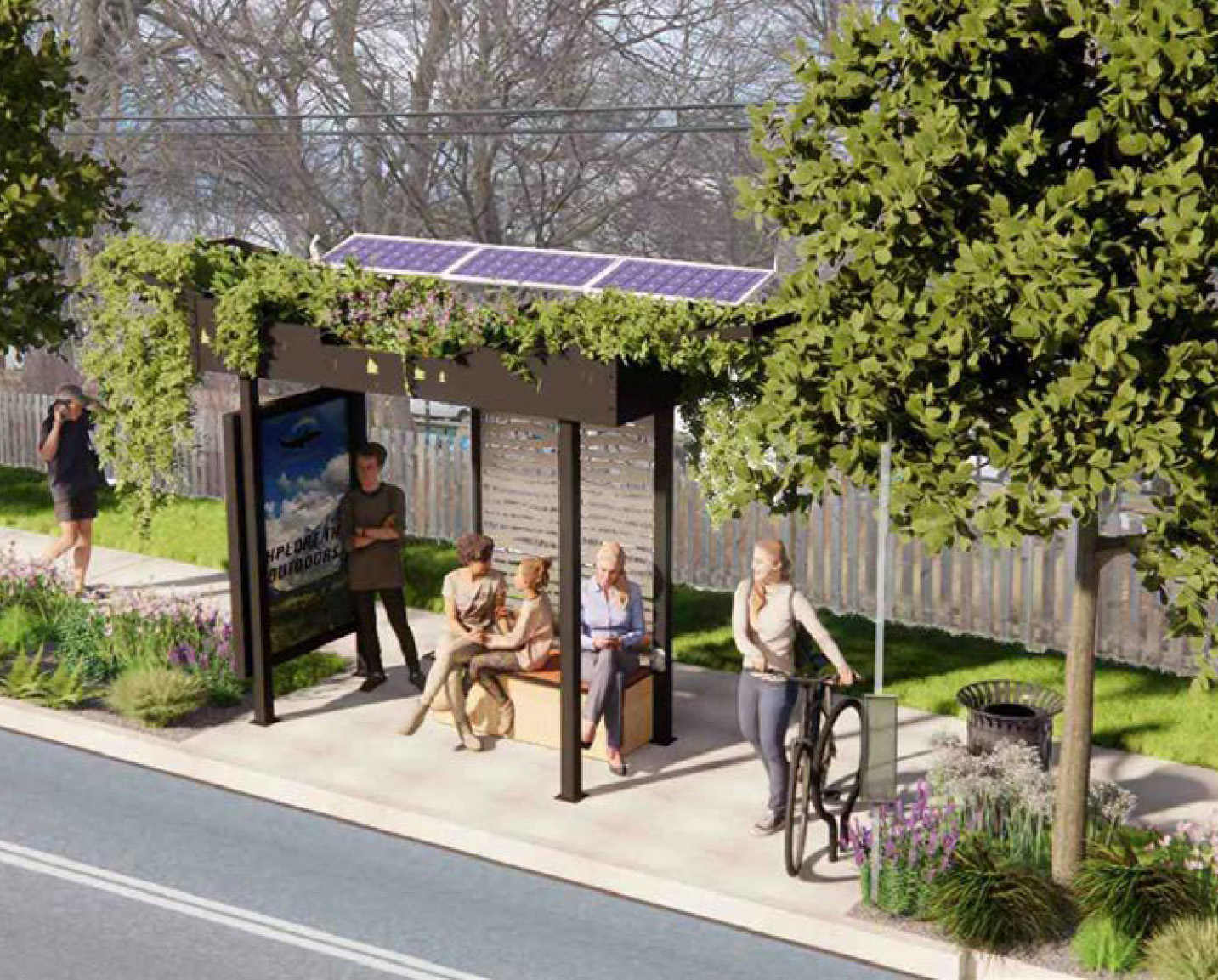 Cool Green Shelters — Maryland - Bus Stop Hub