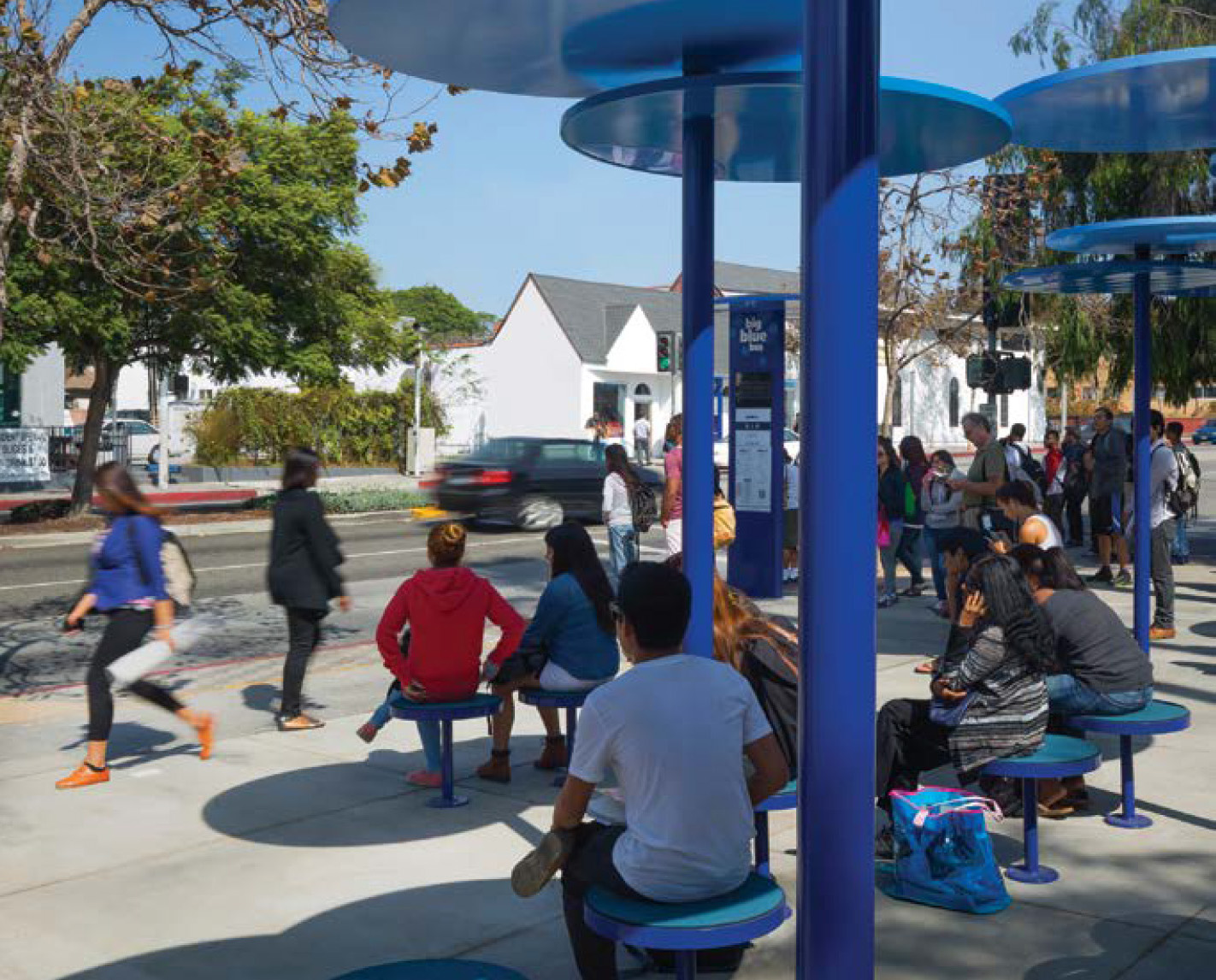 Redesigned Big Blue Bus Stops — Santa Monica, CA - Bus Stop Hub